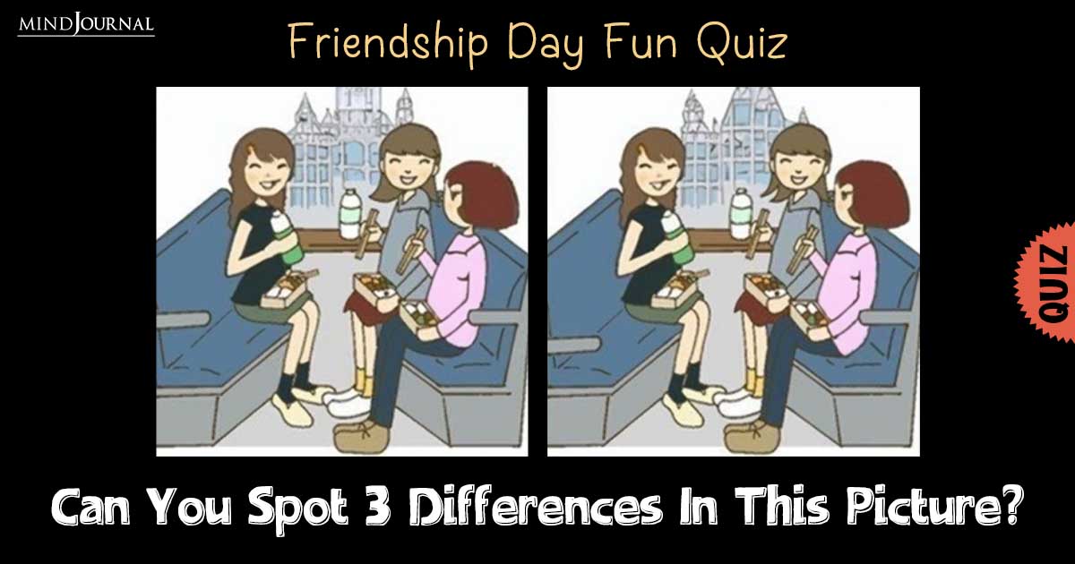 Spot The Difference In Three Friends Picture: 15 Seconds Quiz