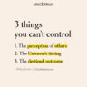 3 Things You Can't Control - Fairysforum Quotes